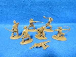 Barzso Shawnee Indians-Braddock's defeat, 13 in 7 poses, 54mm, 54mm Toy ...