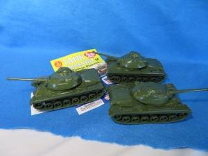 Tim Mee M48 Patton tanks X 3, 1/48, plastic, 54mm Toy Soldiers+WWII ...