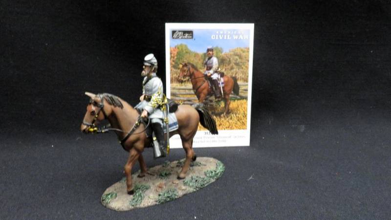 BRT31316 Stonewall Jackson Mounted, Painted Metal, MIB, 54mm Metal ...