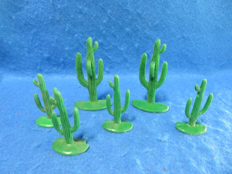 Timpo American west cacti, 6 in two styles, 1/32, plastic, 54mm Toy ...